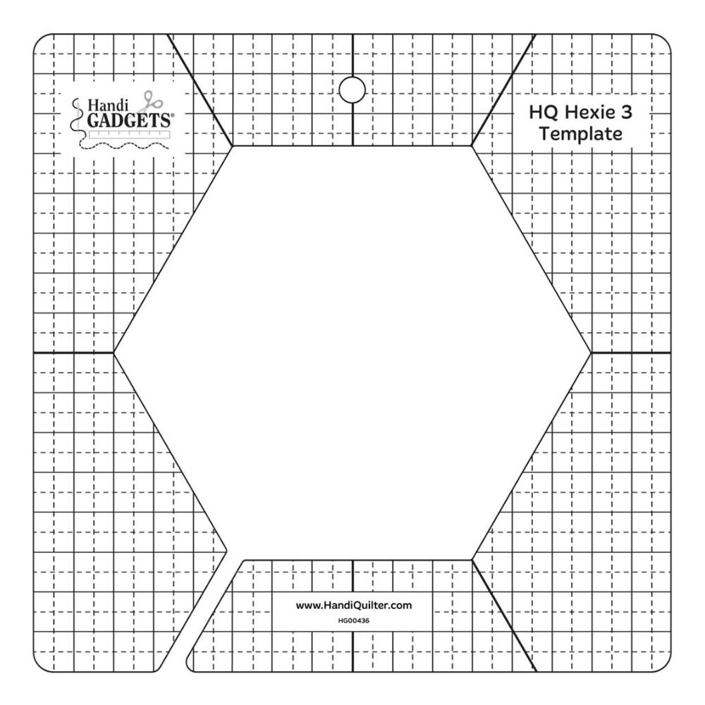 HQ Hexie 3 Template - Handi Quilter Ruler – Running Doe Quilts