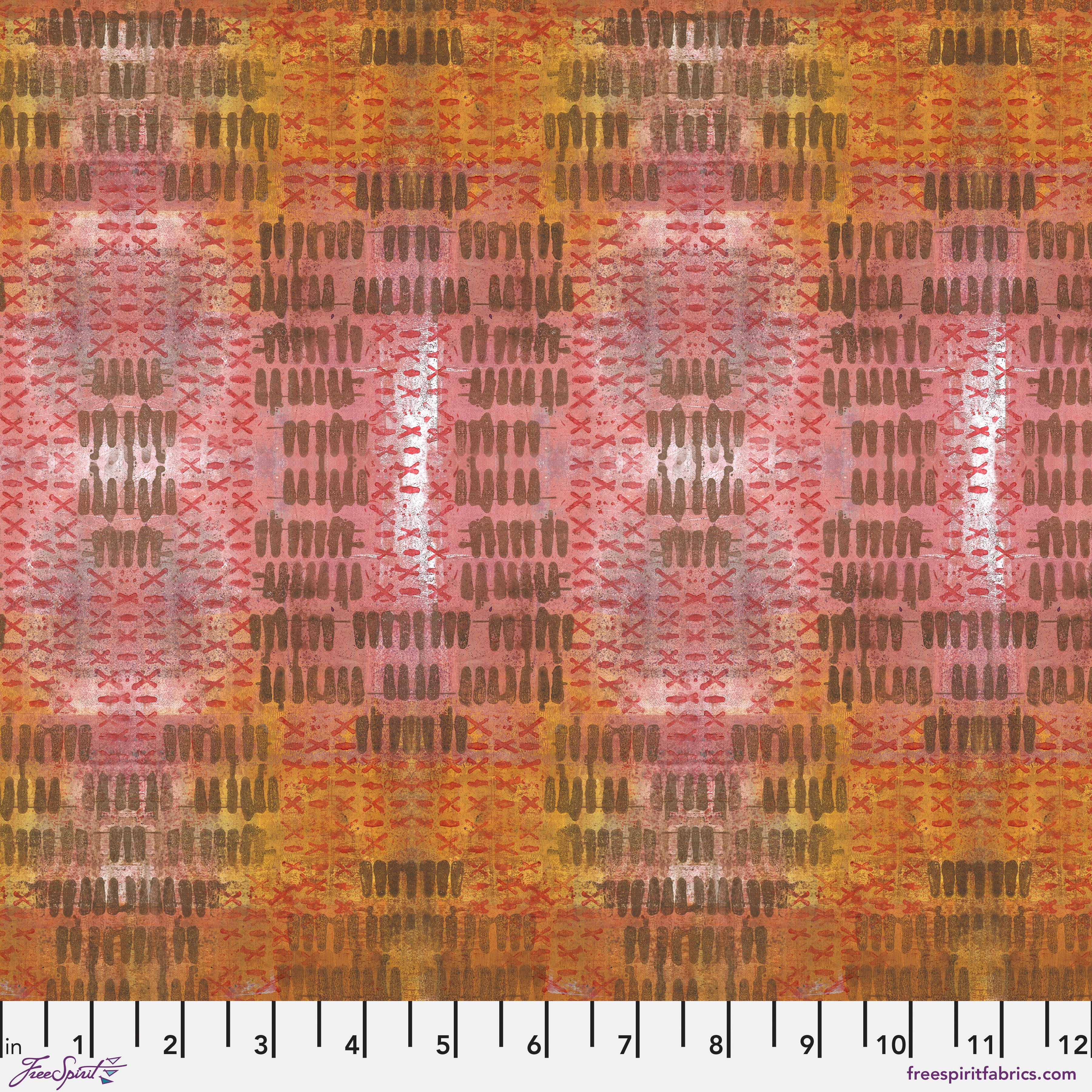 ON YOUR MARK Tracks Blush Yardage – Running Doe Quilts