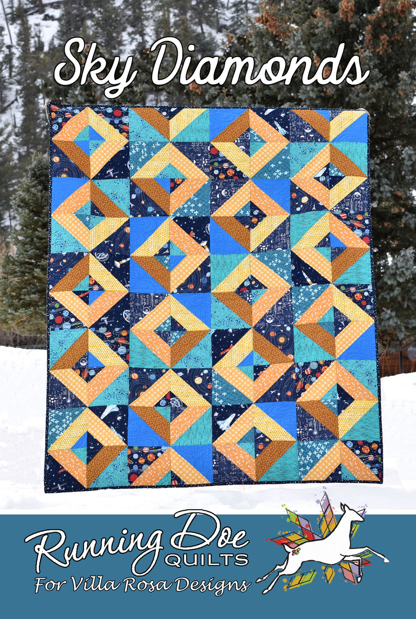 Sky Diamonds Pattern Digital Download – Running Doe Quilts